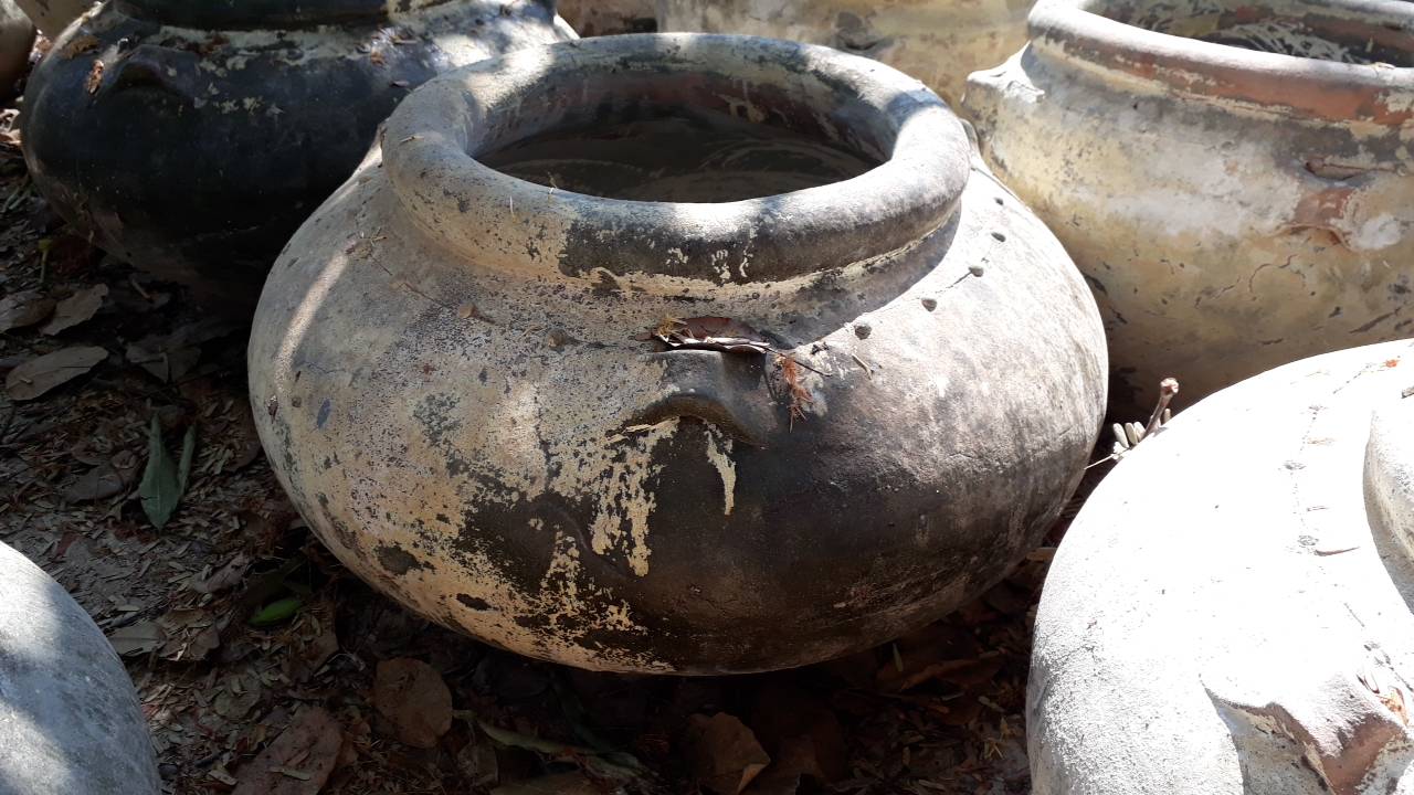 Limestone Pot KM028 - Sticks and Stones Outdoor