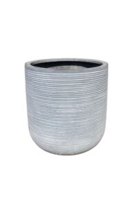 Ribbed Drum Pot - Sticks and Stones Outdoor